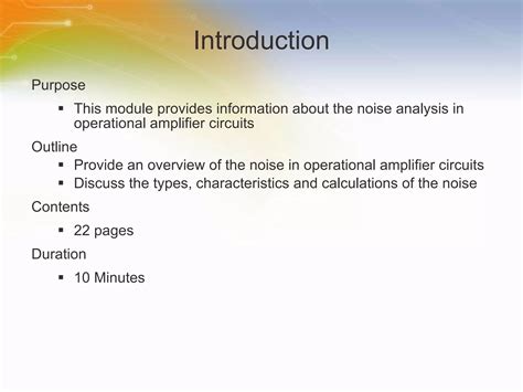 Noise Analysis In Op Amp Ppt
