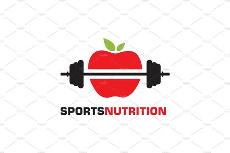 Sports Nutrition Logo Vector By Zaqilogo On Creativemarket