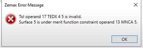 sensitivity analysis zemax community