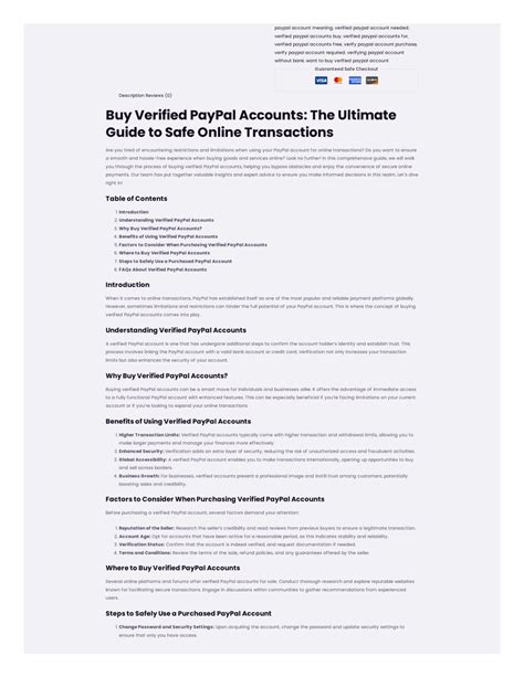 PPT Buy Verified PayPal Accounts PowerPoint Presentation Free Download ID