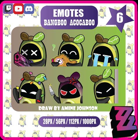 Emote Zenless Zone Zero Twitch Discord Youtube Streaming Bangboo Amillion Avocaboo Bangboo