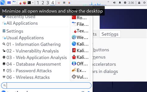 kali linux tools list