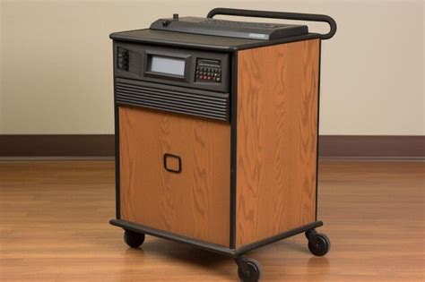 School Computer Cart Premium Ai Generated Image