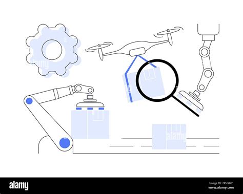 Labor Substitution Abstract Concept Vector Illustration Stock Vector
