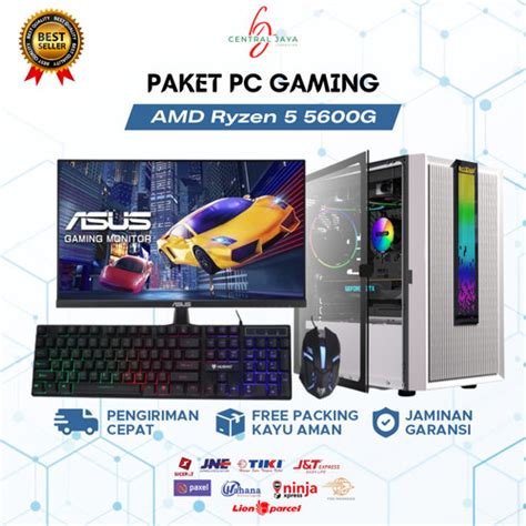 Jual Pc Gaming Fullset Amd Ryzen G Monitor Inch Ram Gb Hdd Ssd Pc Only Gb Tanpa