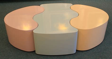 Lot Interlocking Formica Coffee And End Tables
