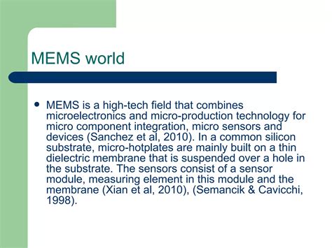 Performance Measurement Of Mems Elements Ppt Physics Science