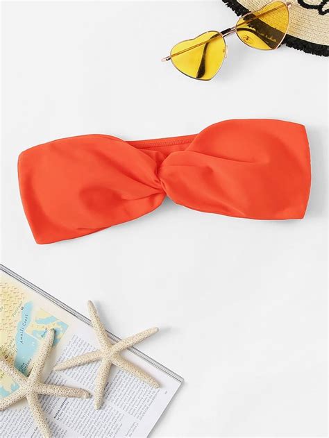 Twist Bandeau Swimming Top Sponsored Spon Bandeautwisttop