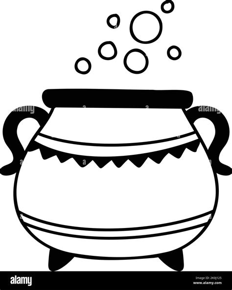 Hand Drawn Witch Cauldron Illustration Isolated On Background Stock Vector Image And Art Alamy