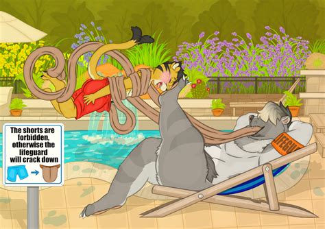 Rule 34 2 Tongues Anthro Bear Blush Duo English Text Feet Felid