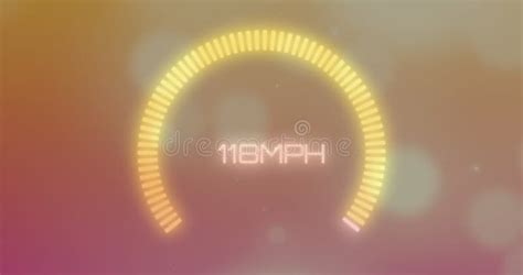 Image Of Speedometer Over Colorful Background Stock Illustration Illustration Of Interface