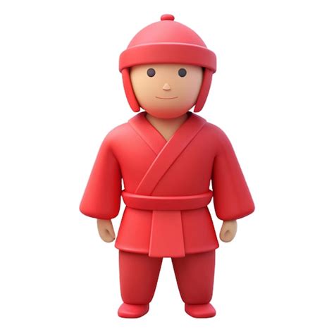 A Figurine Of A Japanese Man Wearing A Kimono Premium Ai Generated Psd