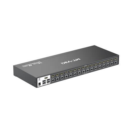 Mt Viki 4k 60hz 16 Port Kvm Switch Hdmi W 3 5mm Audio