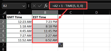 Convert GMT To EST In Excel 5 Easy Ways