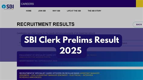 SBI Clerk Prelims Result 2025 Expected Soon At Sbi Co In Check All Details And Direct Link Here