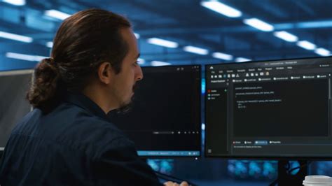 Computer Scientist In Server Hub Doing Stock Footage Sbv 349037415 Storyblocks
