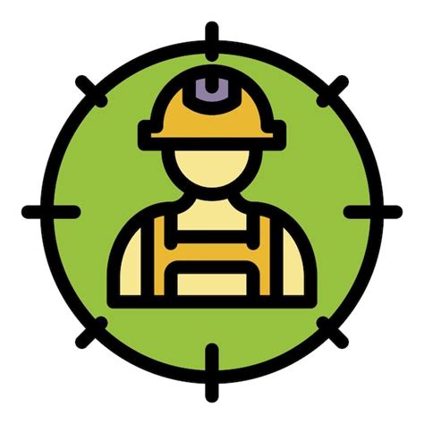 Premium Vector Communications Engineer Target Icon Outline