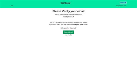 Add Resend Email On Dashboard Frontend · Issue 10 · Siddhantdixitlinkstack · Github