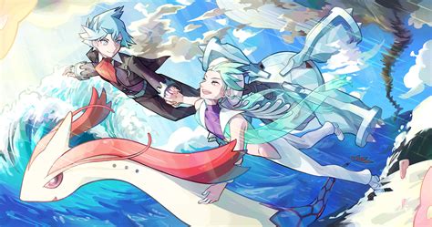 Steven Stone Milotic Metagross And Wallace Pokemon And More Drawn By Ffccll Danbooru