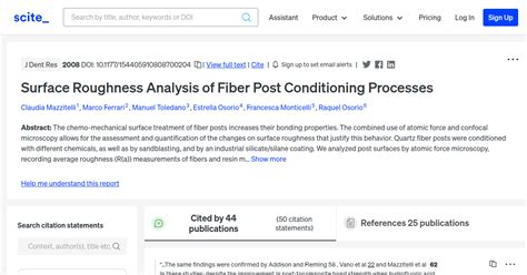 Surface Roughness Analysis Of Fiber Post Conditioning Processes