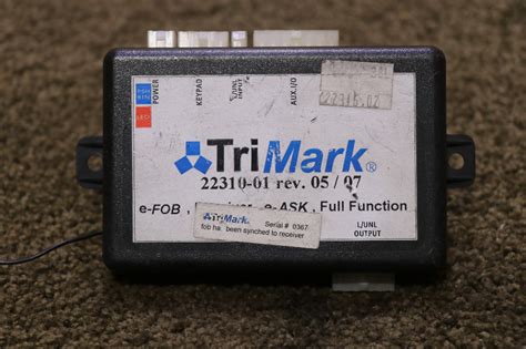 Rv Accessories Used Trimark 22310 01 Keyless Entry Module Motorhome