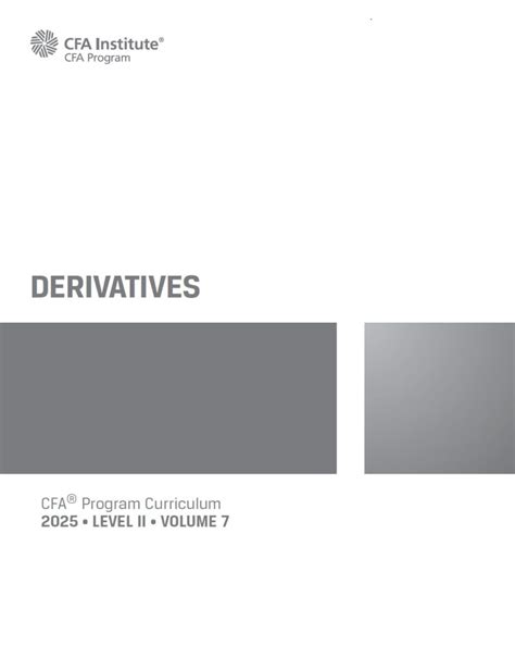 Pdf Cfa 2025 Level 2 Curriculum Volume 7 Derivatives Shop Ngoại Ngữ Học Các Ngoại Ngữ Và