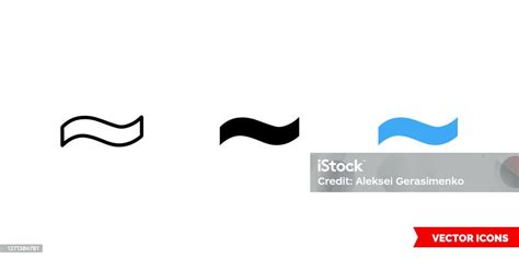 대시 3 가지 유형의 틸드 기호 아이콘 흑백 윤곽선 격리된 벡터 기호 기호 상징에 대한 스톡 벡터 아트 및 기타 이미지 상징 앰퍼샌드 등장인물 Istock