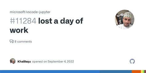 Lost A Day Of Work Issue Microsoft Vscode Jupyter GitHub
