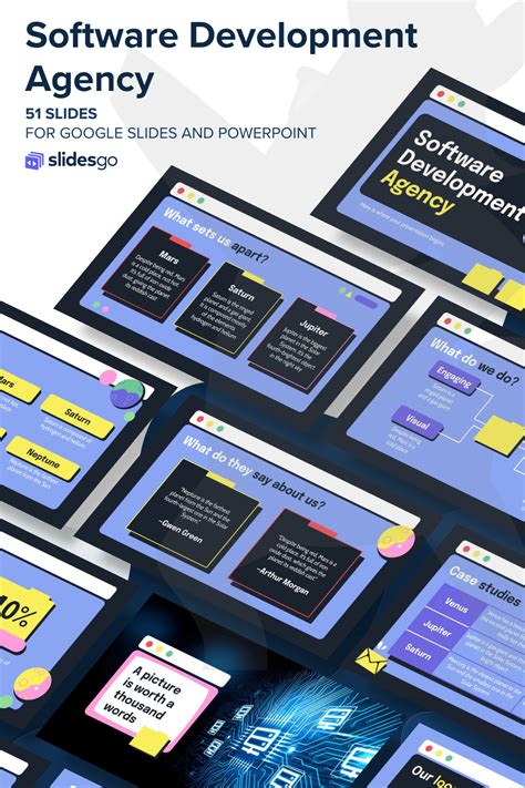 Software Development Agency Google Slides And PowerPoint Software Development Ppt Template