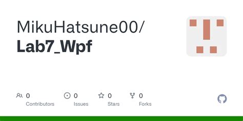 GitHub MikuHatsune Lab Wpf