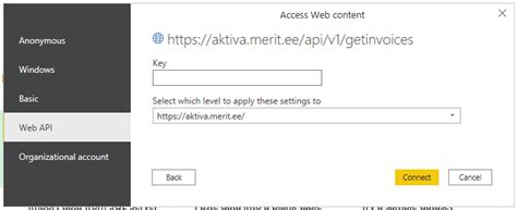 How To Connect With Web Link Api Key Name And Api Microsoft