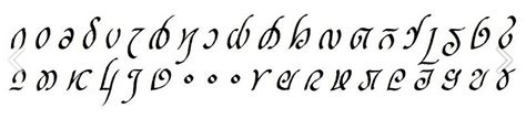 Dnd Elvish Alphabet