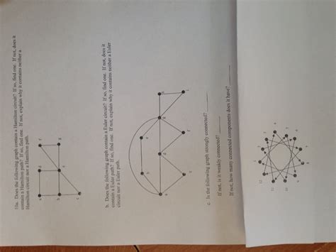 solved 10a does the following graph contain a hamilton