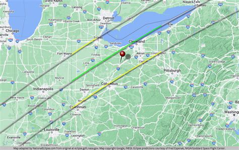 total solar eclipse 2024 path map ohio dede katherine