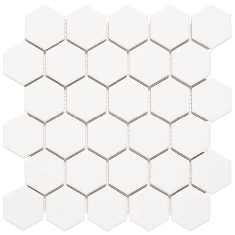 Rivonia 2x2 Honeycomb White Matt Mosaic Tile Tilesnthings Online Tile Store For Flooring