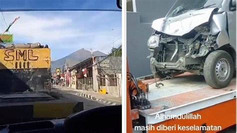 Detik Detik Kecelakaan Mobil Tabrak Truk Tak Sengaja Terekam Saat Penumpang Sedang Videokan