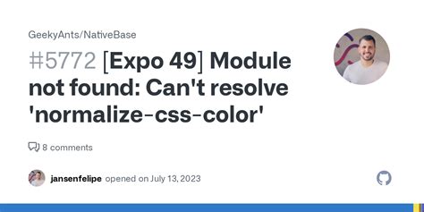 Expo Module Not Found Can T Resolve Normalize Css Color Issue GeekyAnts