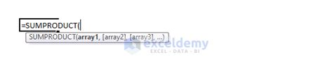 How To Use SUMPRODUCT Function In Excel Examples ExcelDemy