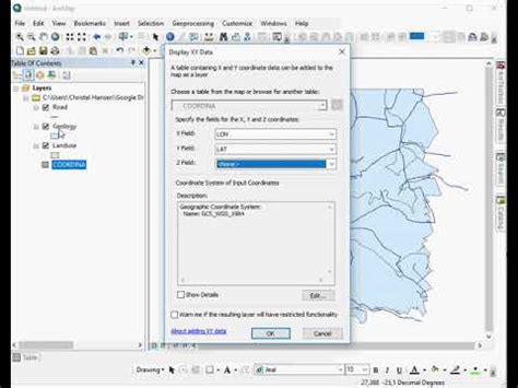 ArcMap Creating Points From XY Values YouTube