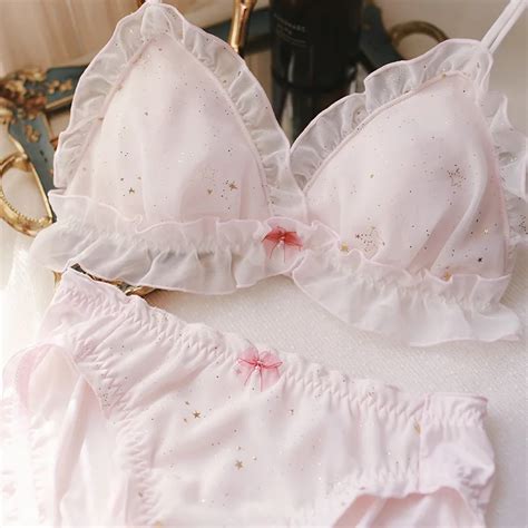 섹시한 여성 브래지어 팬티 세트 광택 원활한 자르기 가기 브래지어는 Bralette 무선 속옷 세트를 밀어 여성 일본 란제리