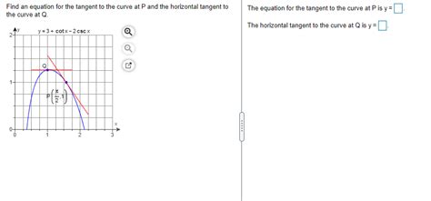 Solved Find An Equation For The Tangent To The Curve At P Chegg