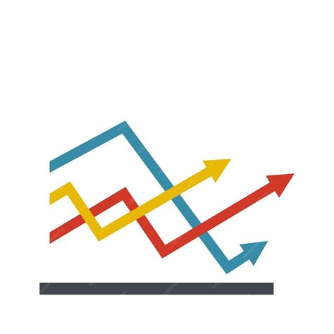 Premium Vector Line Chart Icon Flat Illustration Of Line Chart Vector