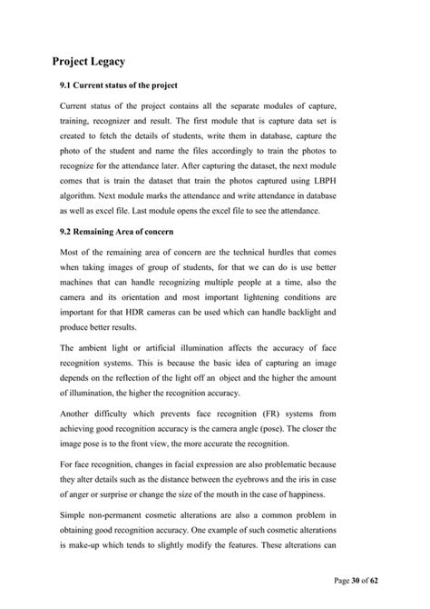 Project Report Face Recognition Attendance System Docx