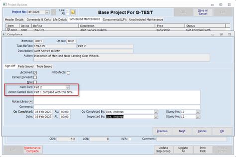 Project Updates With Maintenance Instruction