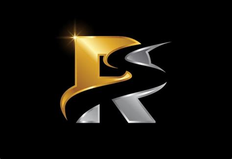 백스페이스 S 또는 통로 로고 디자인 벡터 템플릿 그래픽 알파벳 기호가 있는 초기 문자 R 프리미엄 벡터