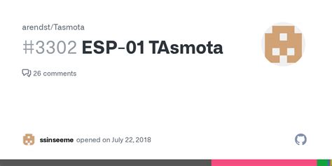 Esp 01 Tasmota · Issue 3302 · Arendsttasmota · Github