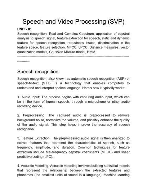 unit 2 speech and video processing svp 1 pdf speech
