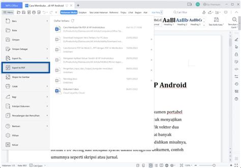 Cara Mengubah File Wps Ke Word Contoh Surat Resmi