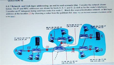 Solved 6 4 7 Network And Link Layer Addressing An Chegg Com