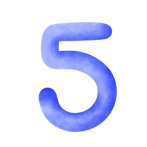 Number Five PNG